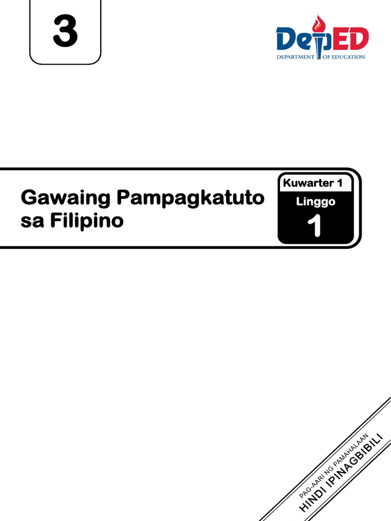 LAS Filipino3 Q1 Week1 | PDF