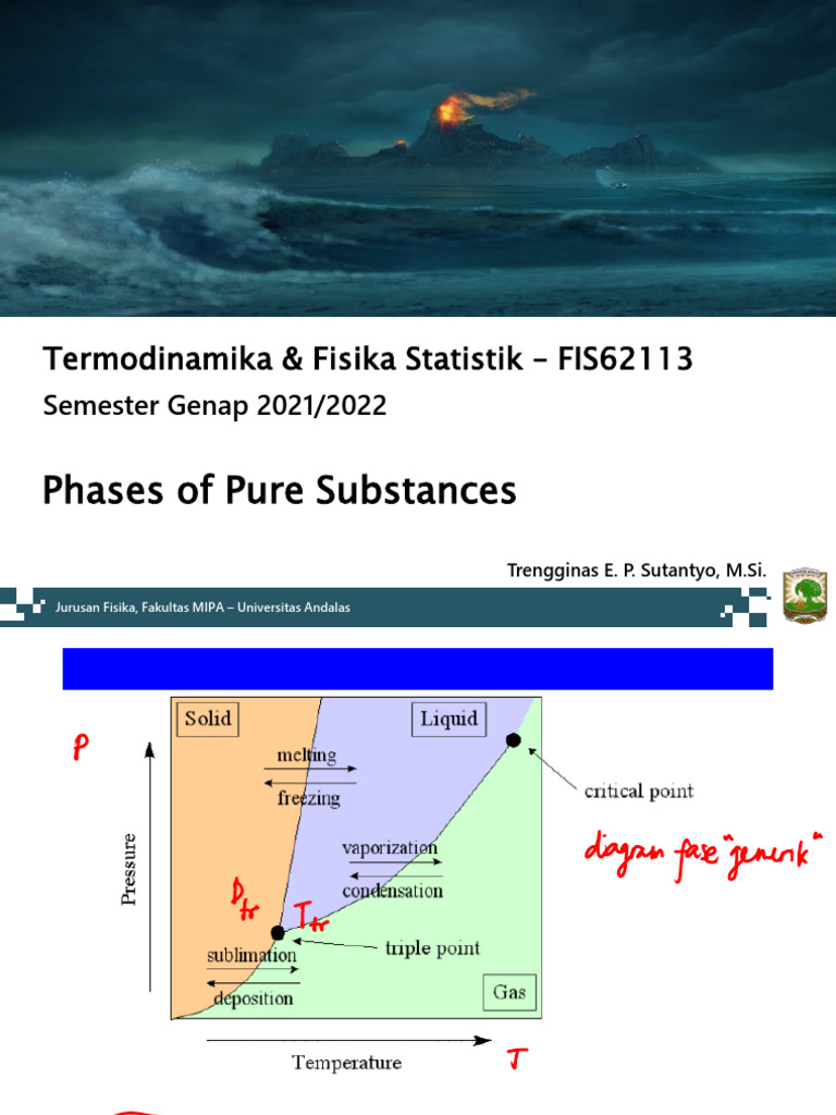 Phases of Pure Substances | PDF | Phase (Matter) | Thermodynamic Equilibrium