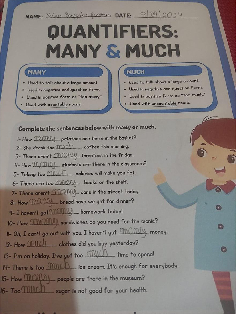 Ingles Many Much | PDF