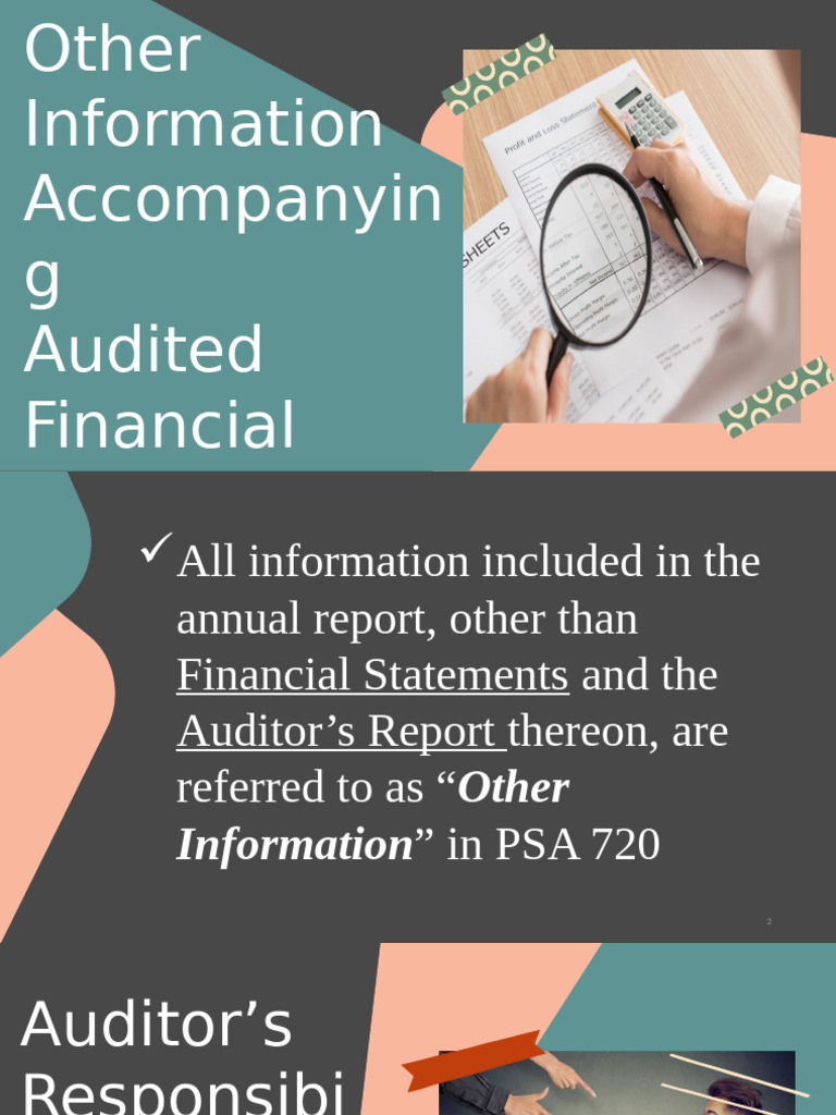 FELICIANO Report Auditing Chapter 11 | PDF | Auditor's Report | Audit