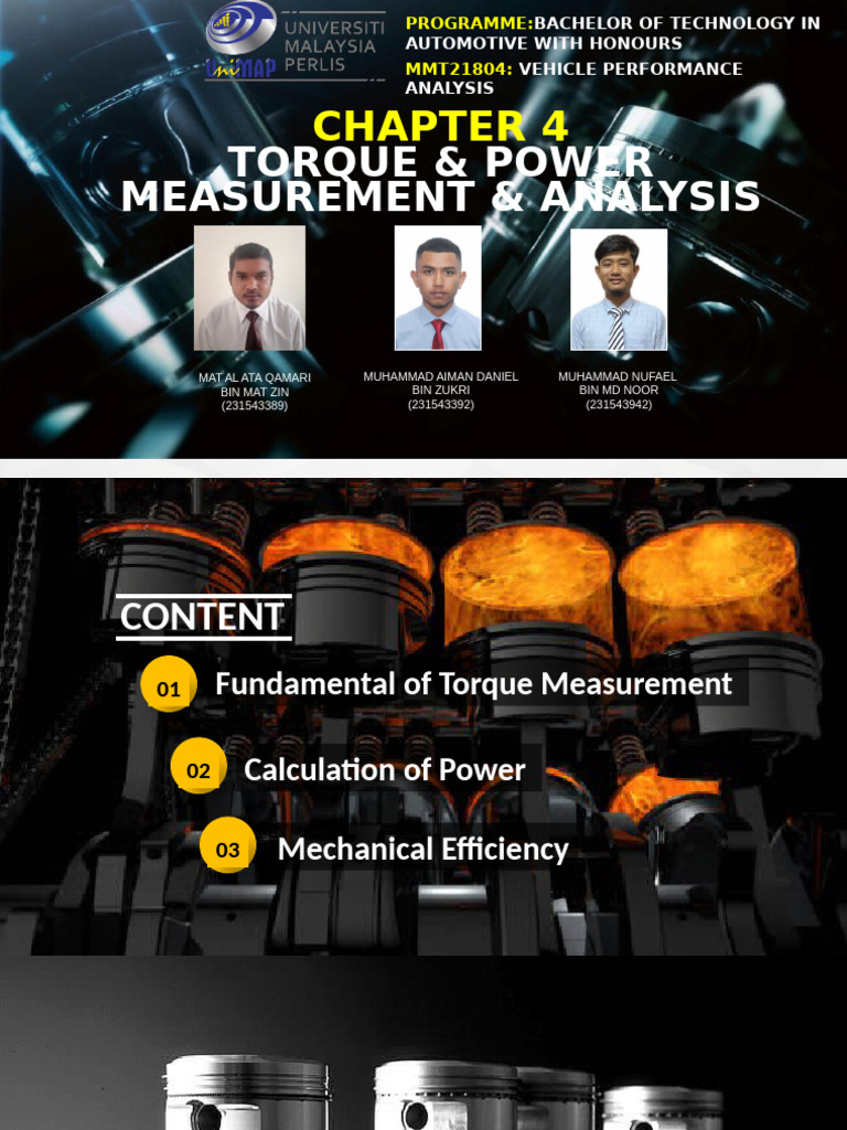 Chapter 4 Torque & Power Measurement | PDF | Horsepower | Torque