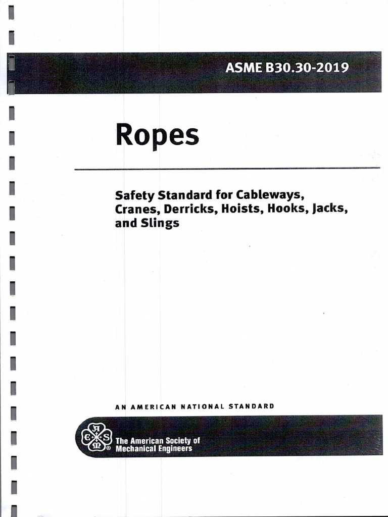 Ropes (Asme B30.30-2019) - 0001 | PDF