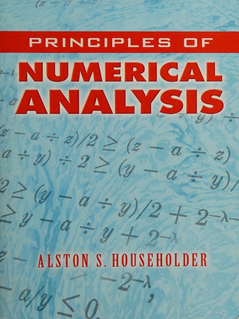 Principles of Numerical Analysis | PDF | Function (Mathematics) | Mathematical Analysis