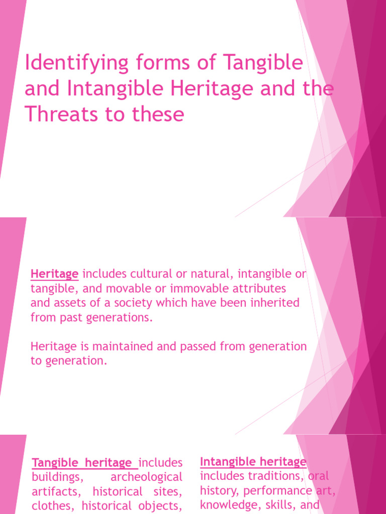 Tangible and Intangible Heritage | PDF