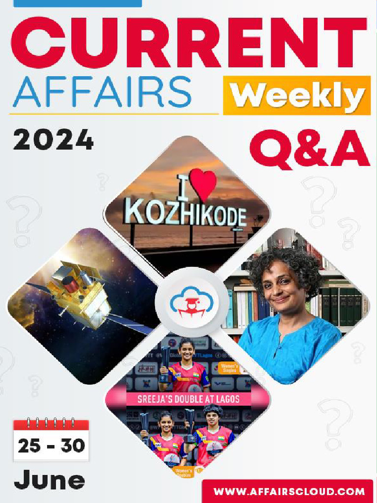 Current Affairs Weekly Q&A PDF June 2024 4th Week by AffairsCloud 3 1 | PDF | Reserve Bank Of ...