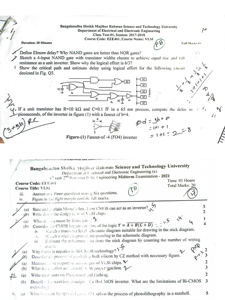 VLSI Previous Question | PDF