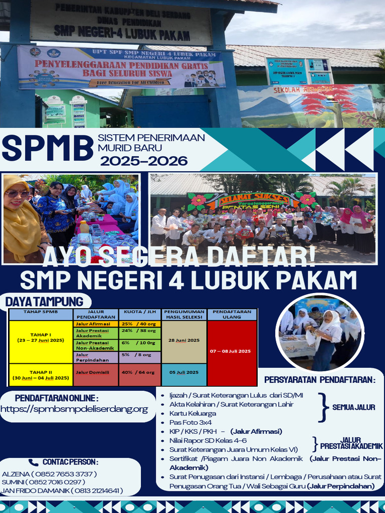 SPMB SMP N 4 Lubuk Pakam | PDF