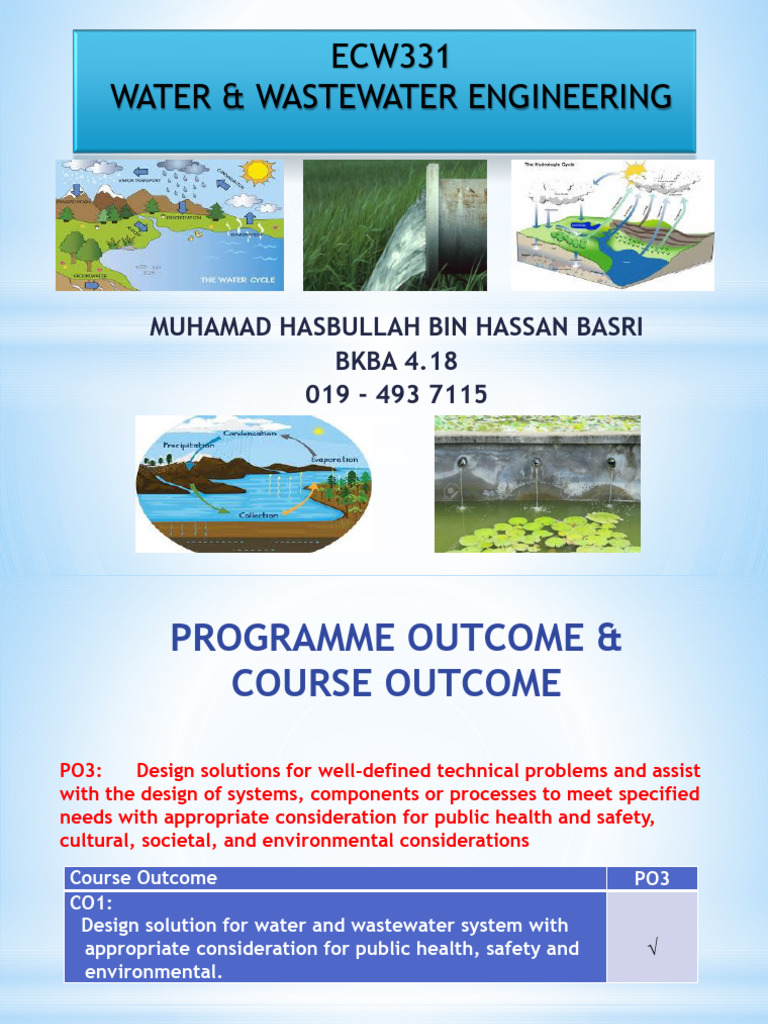 Ecw331 - Chapter 1 - Introduction To Hydrology | PDF | Drainage Basin | Hydrology