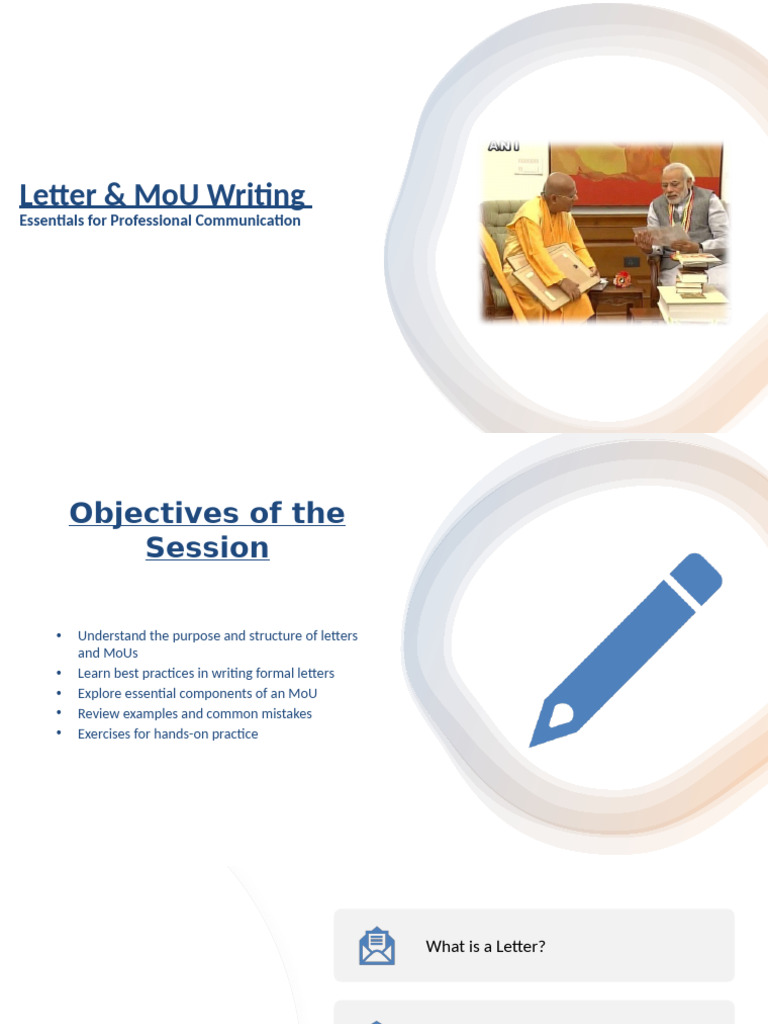 Letter and MoU Writing | PDF | Memorandum Of Understanding | Common Law