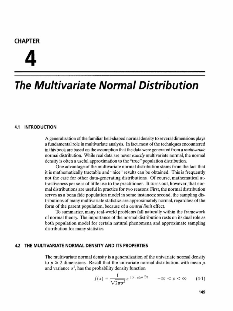 Cap 2 Applied Multivariate Statistical JOHNSON PP 149-163 | PDF ...