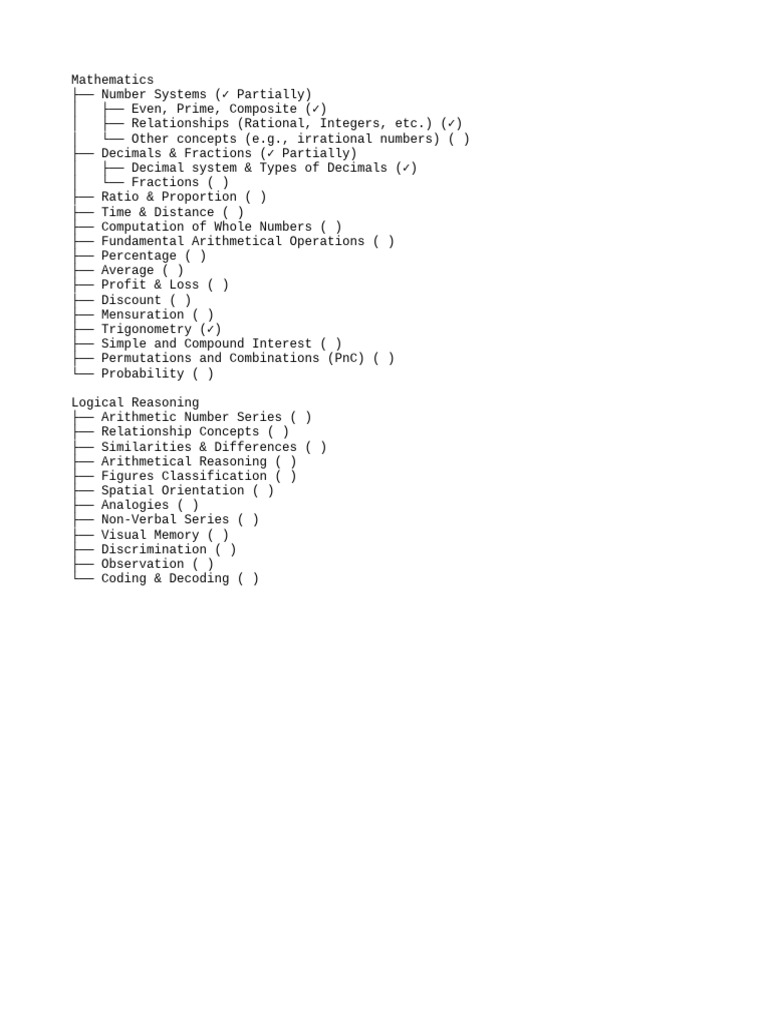 Flowchart of PAT 2025 Topics With Progress | PDF