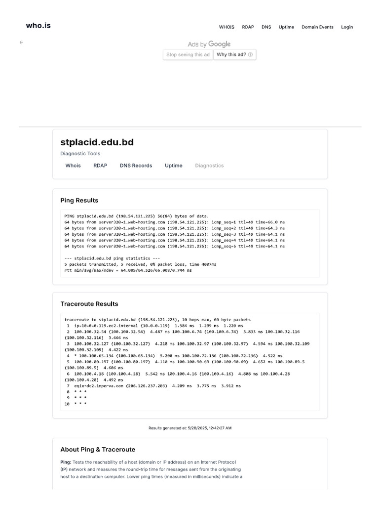 Stplacid - Edu.bd Diagnostics | PDF