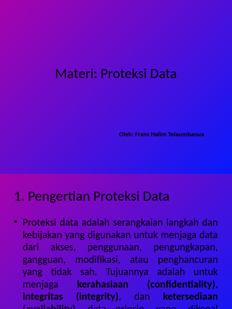 Pentingnya Proteksi Data Digital | PDF