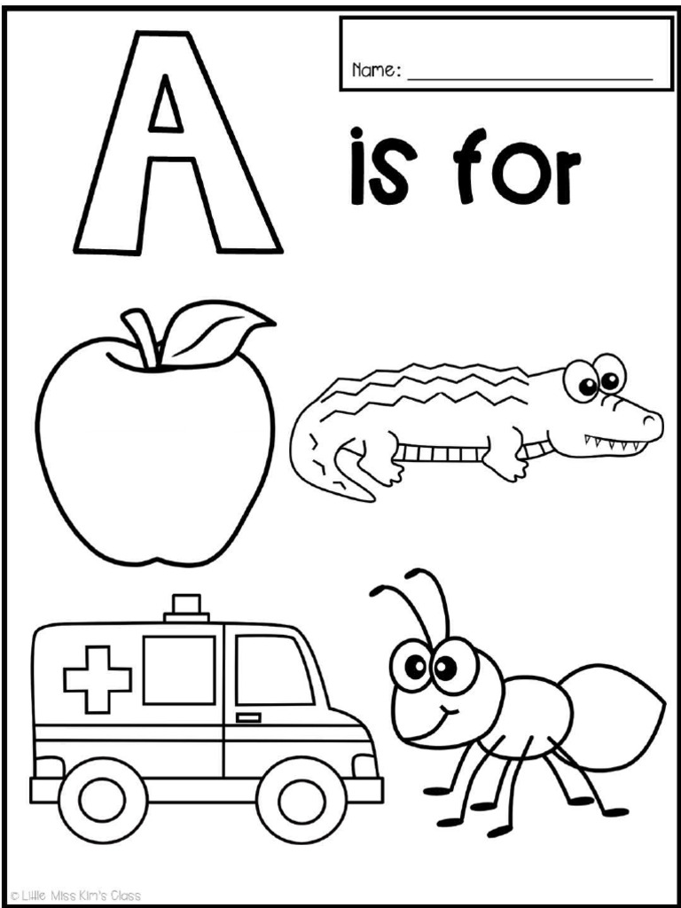 Letter Coloring Sheet | PDF