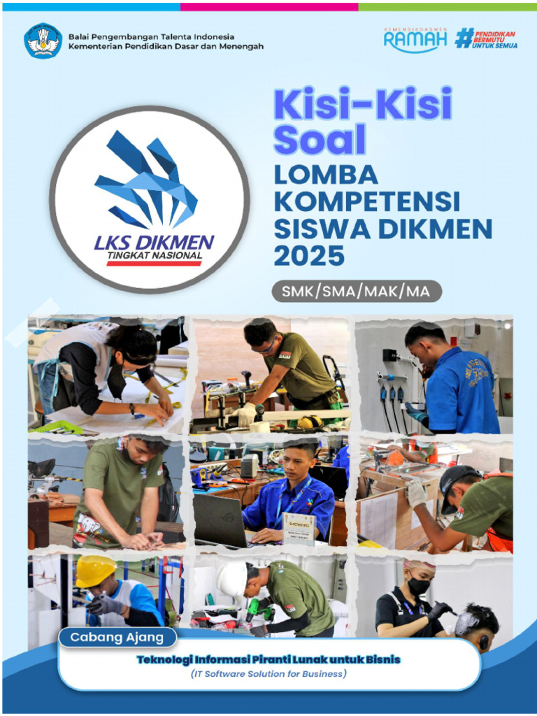 Kisi-Kisi IT Software Solutions For BUsiness Tahun 2025 Luring | PDF