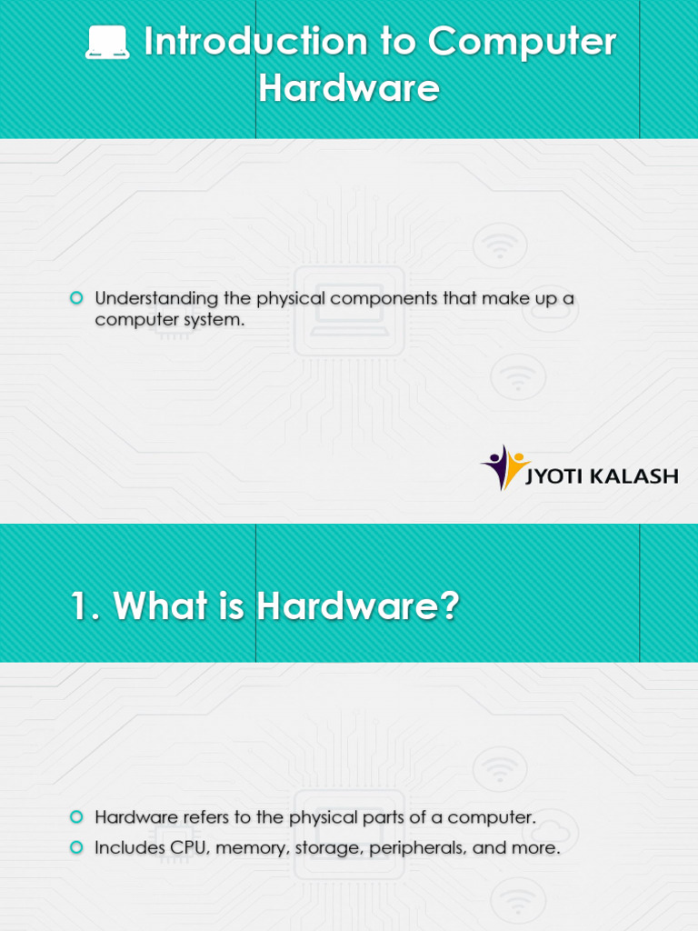 1 - Introduction - To - Computer - Hardware | PDF