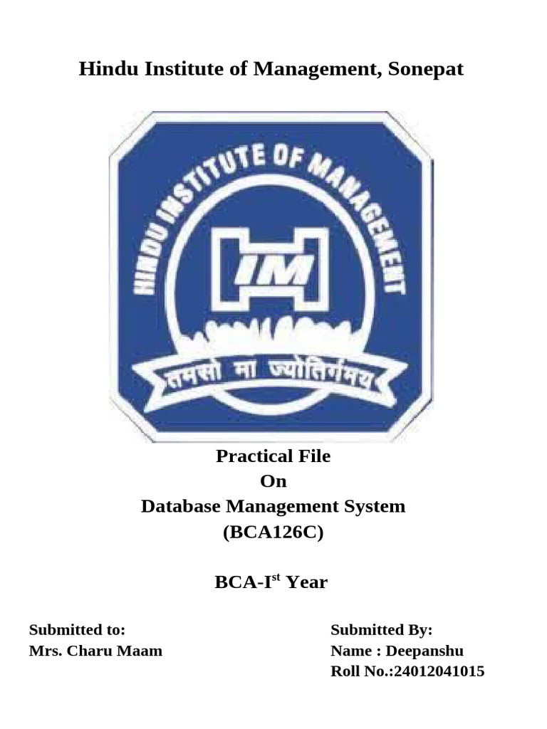 Practical File Cover Page & Table of Content 3 (1)-1 | PDF