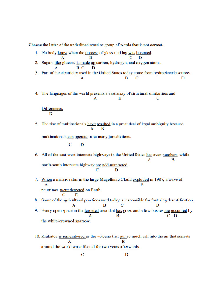 TOEFL Exercise | PDF
