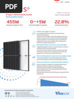 Trina 620w Datasheet | PDF | Solar Panel | Photovoltaics