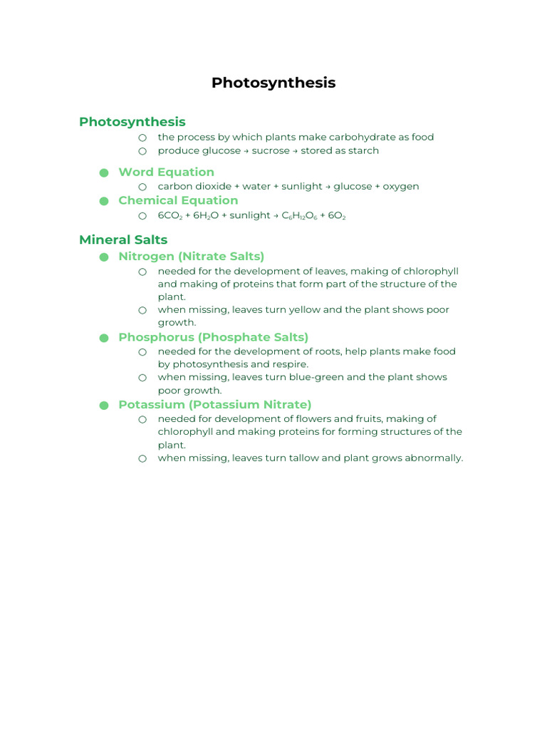 Photosynthesis | PDF