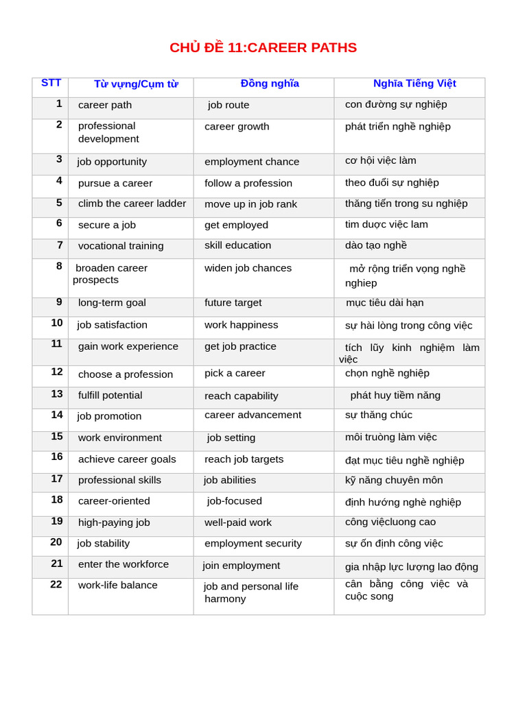 Career Paths | PDF