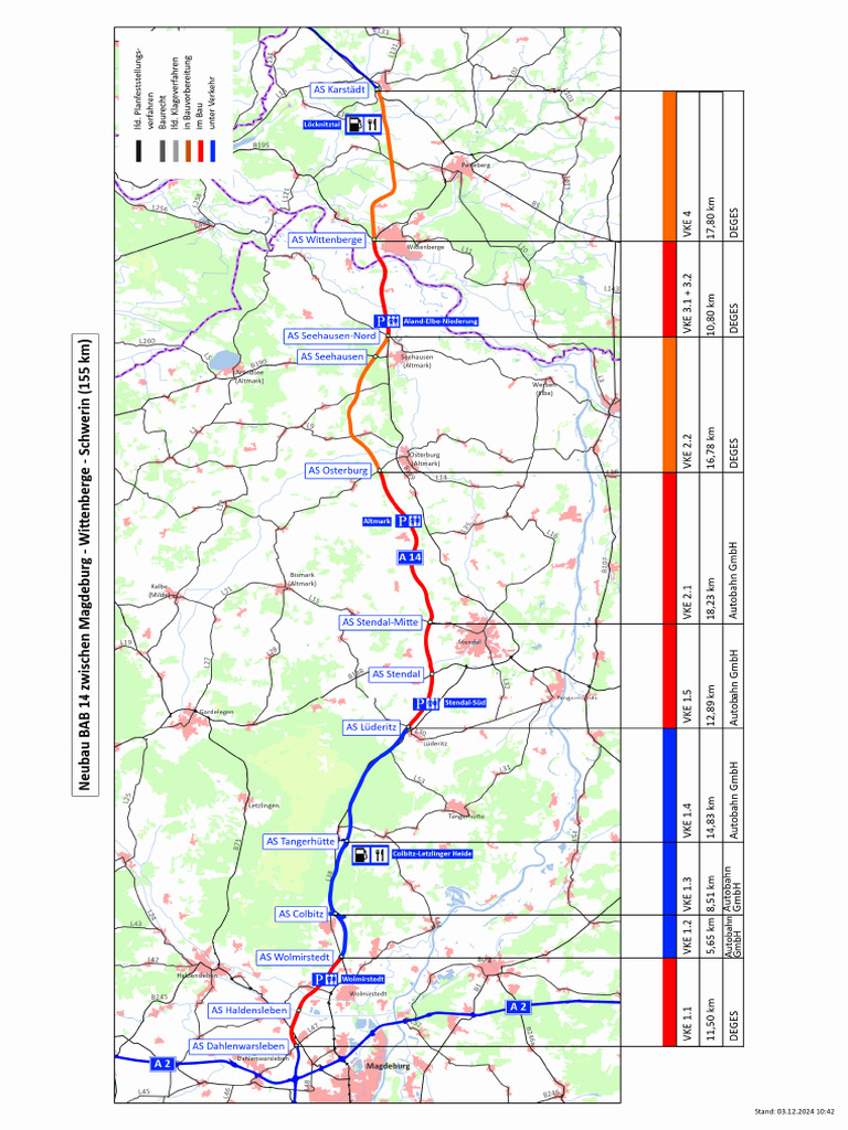 Karte Nordverlaengerung Autobahn Vierzehn 104 | PDF