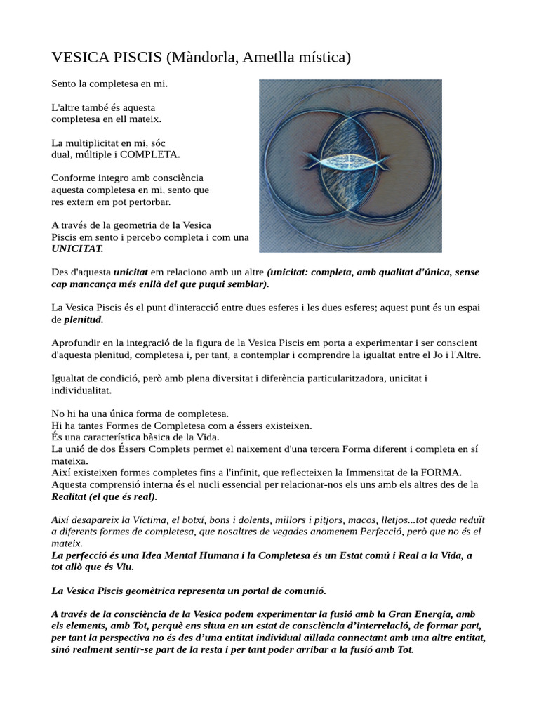 Màndorla (Vesica Piscis) | PDF