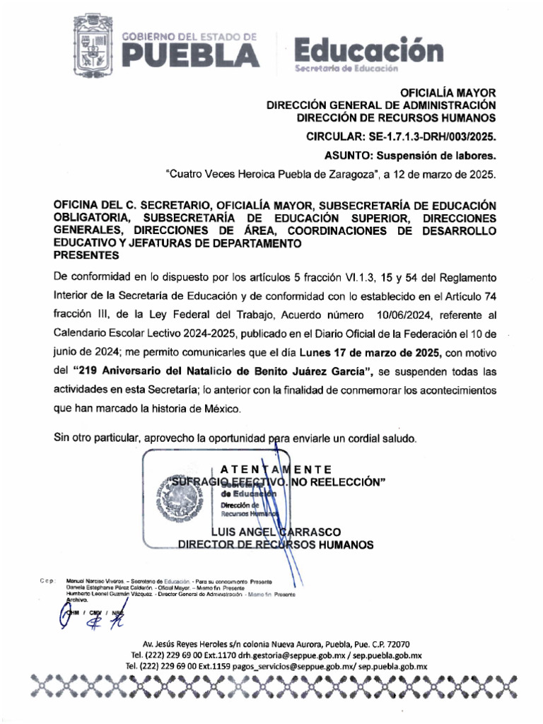 Circular 003-2025 | PDF