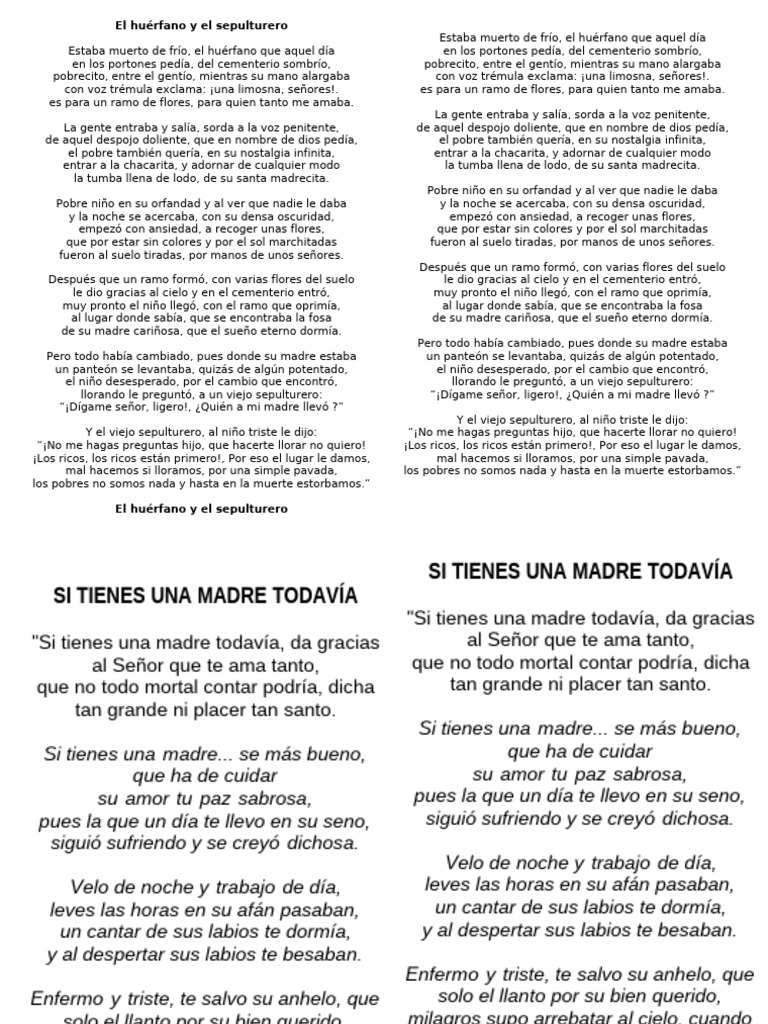 El Huerfano y El Sepulturero | PDF