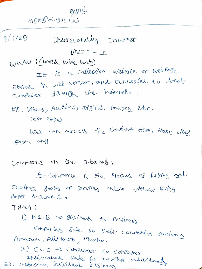 Understanding Internet Unit 2 Notes | PDF