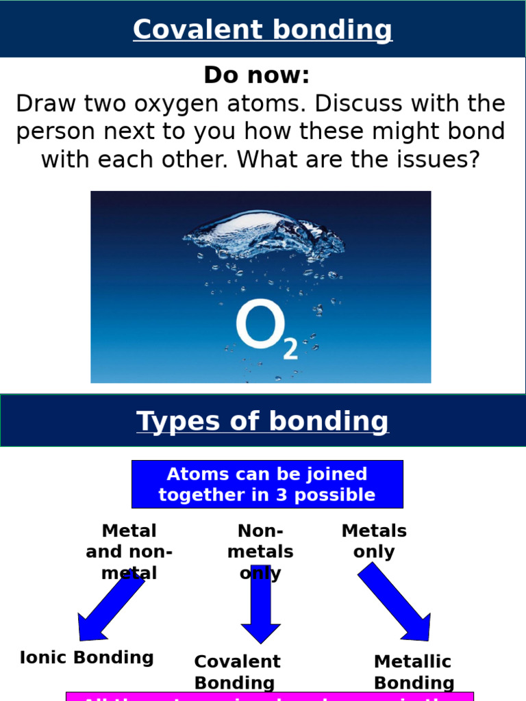 IGCSE Chemistry Lesson 4 - Covalent Bonding | PDF | Chemical Bond ...