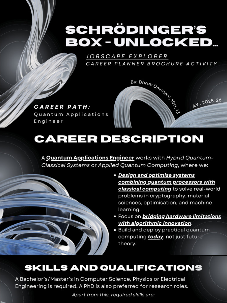 Schrödinger's Box - Unlocked... Career Planner Brochure-V2 | PDF ...