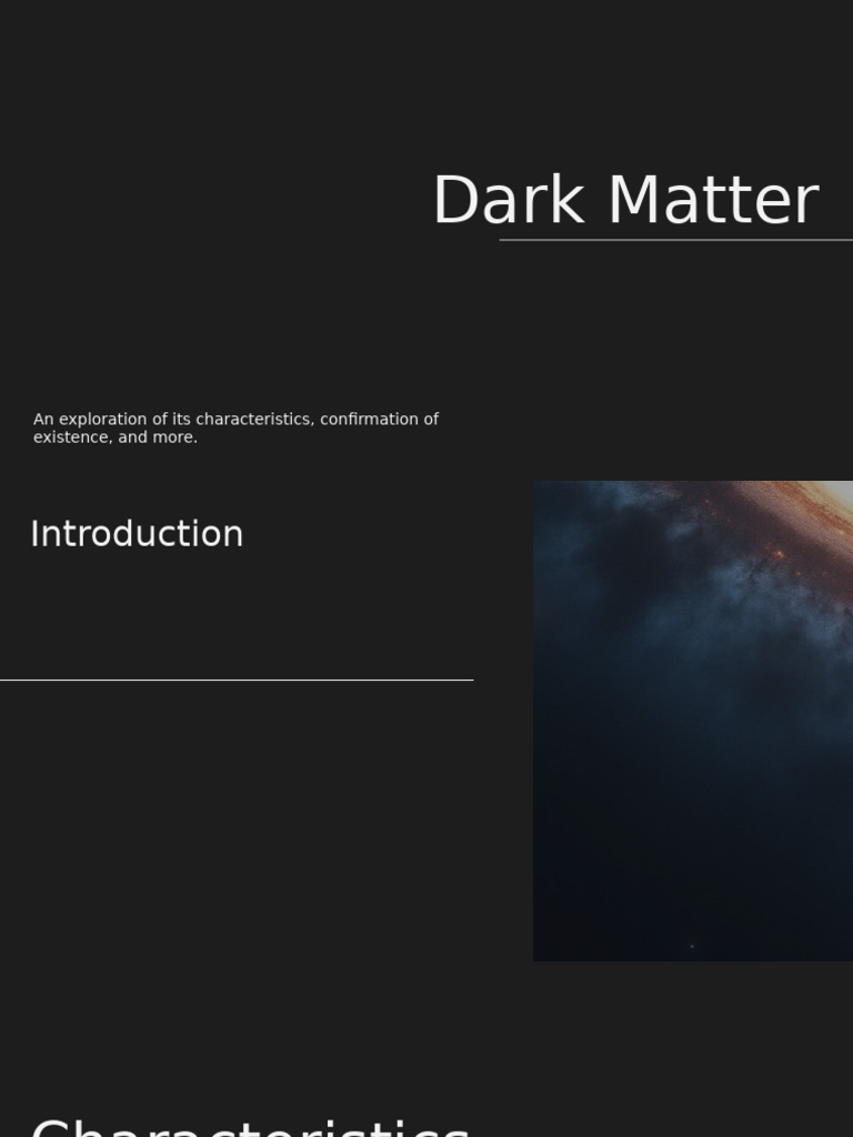 Dark Matter | PDF | Dark Matter | Universe