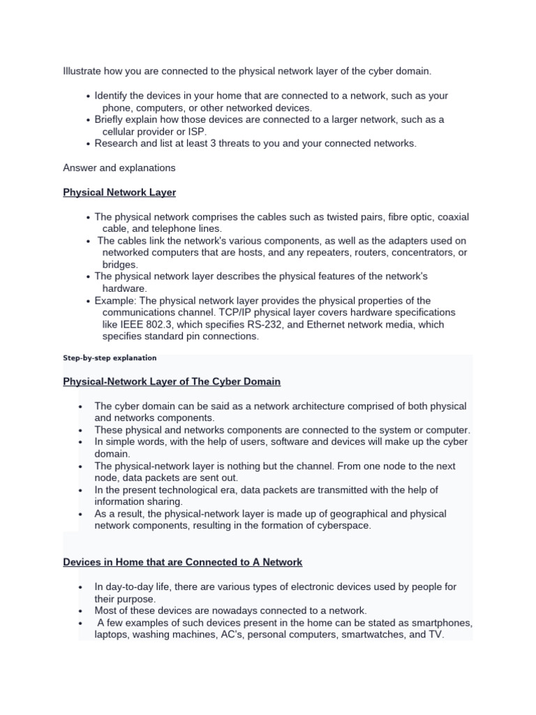 Understanding the Physical Network Layer | PDF | Computer Network ...