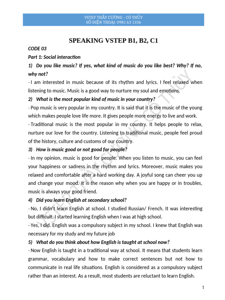 Speaking Sample 3 Pats Code3 | PDF | Information | Communication