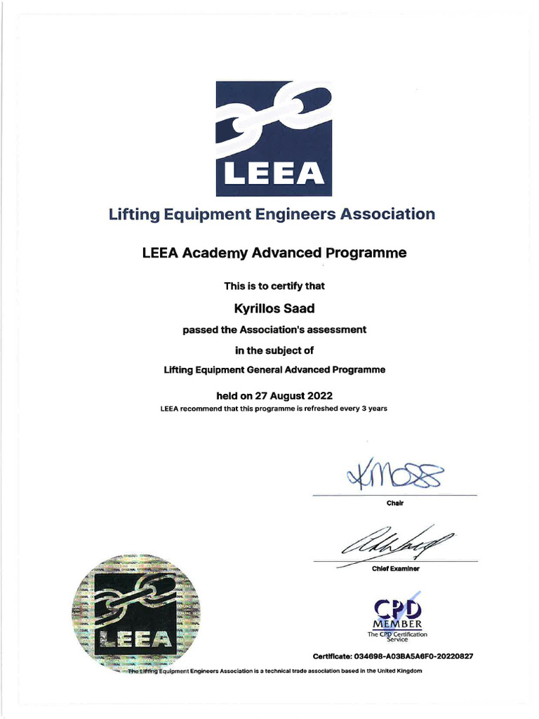 2-Leea Advanced Diploma 2 (General) | PDF