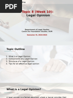 Legal Opinion Structure Format Example | PDF