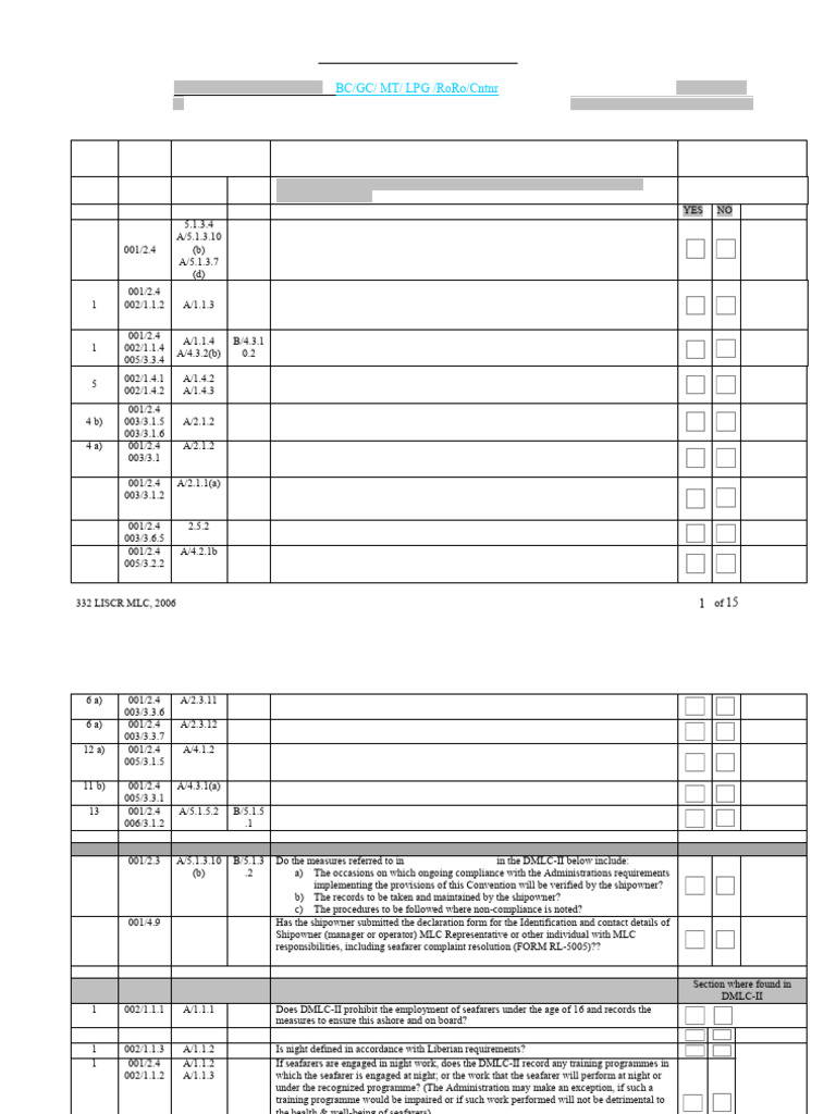 Liberian DMLC-II Review Questionnaire | PDF | Noise | Occupational Safety And Health