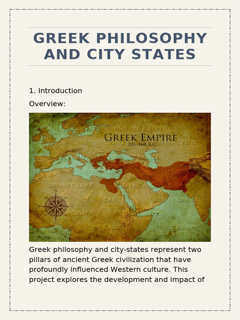 Greek Philosophy and City States | PDF | Ancient Greek Philosophy ...
