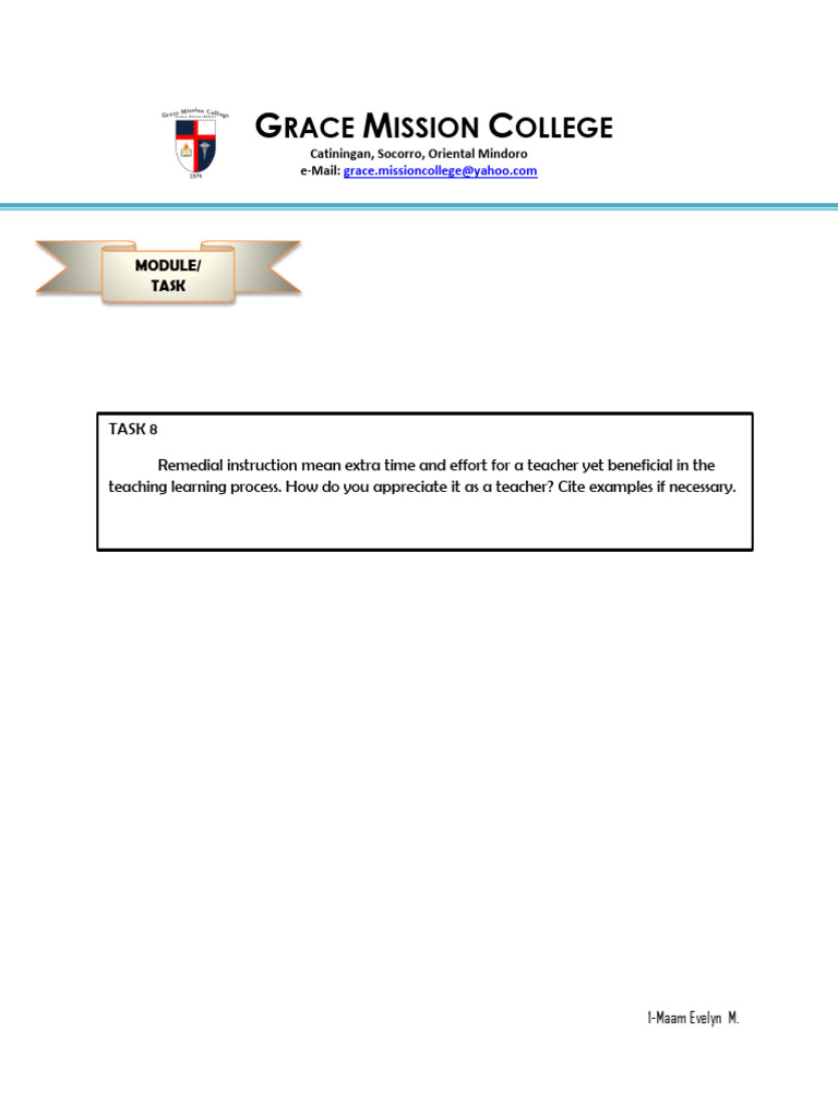 Module 6 in Remedial Instruction | PDF