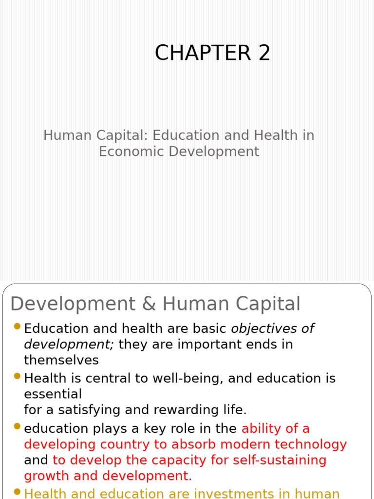 Ch2 Human Capital | PDF | Labour Economics | Human Capital
