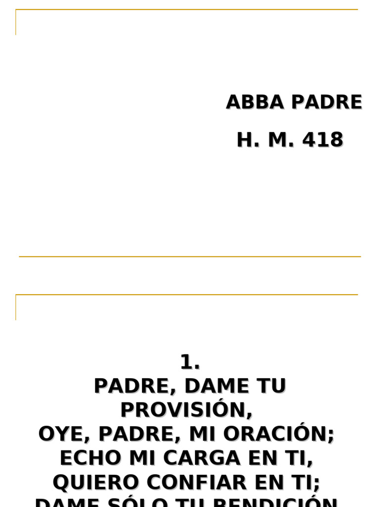 418 Abba Padre | PDF