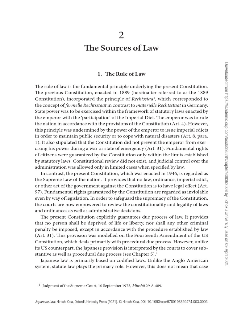 Oda 2021 2 Sources of Law | PDF | Constitution | Bill (Law)