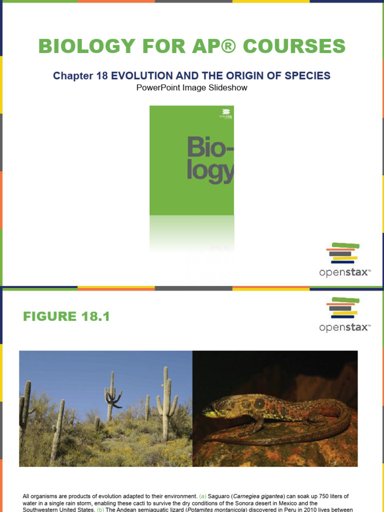 OpenStax AP Biology CH18 ImageSlideshow | PDF | Species | Evolution