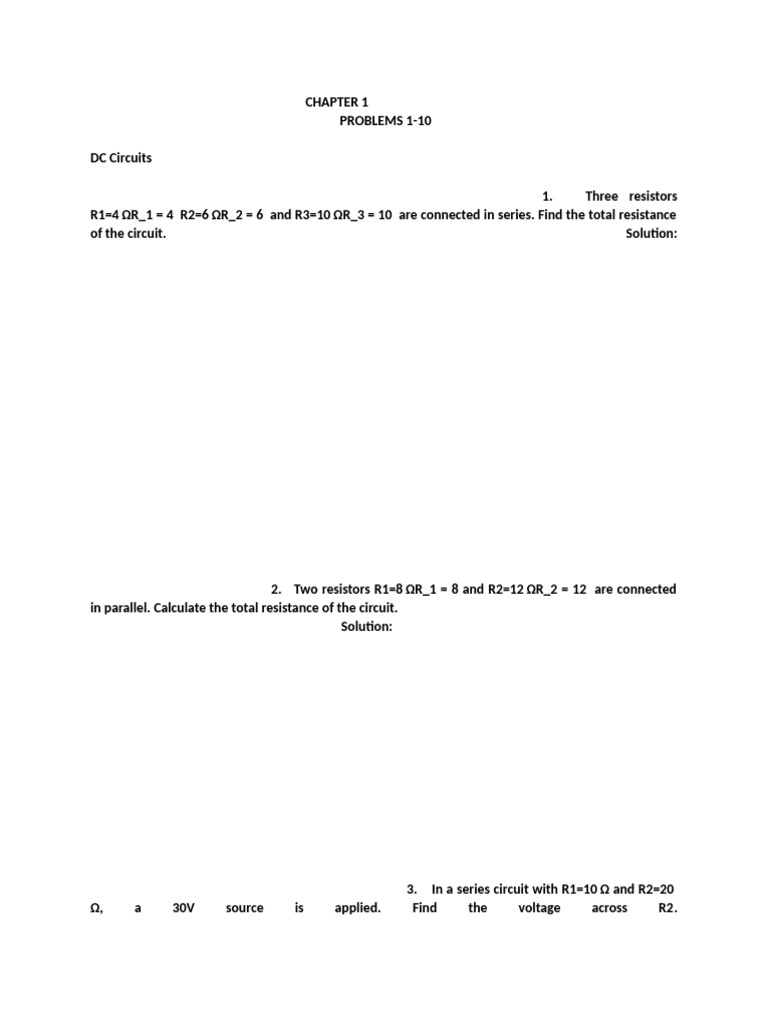 Chapter 1 Problems 1 | PDF