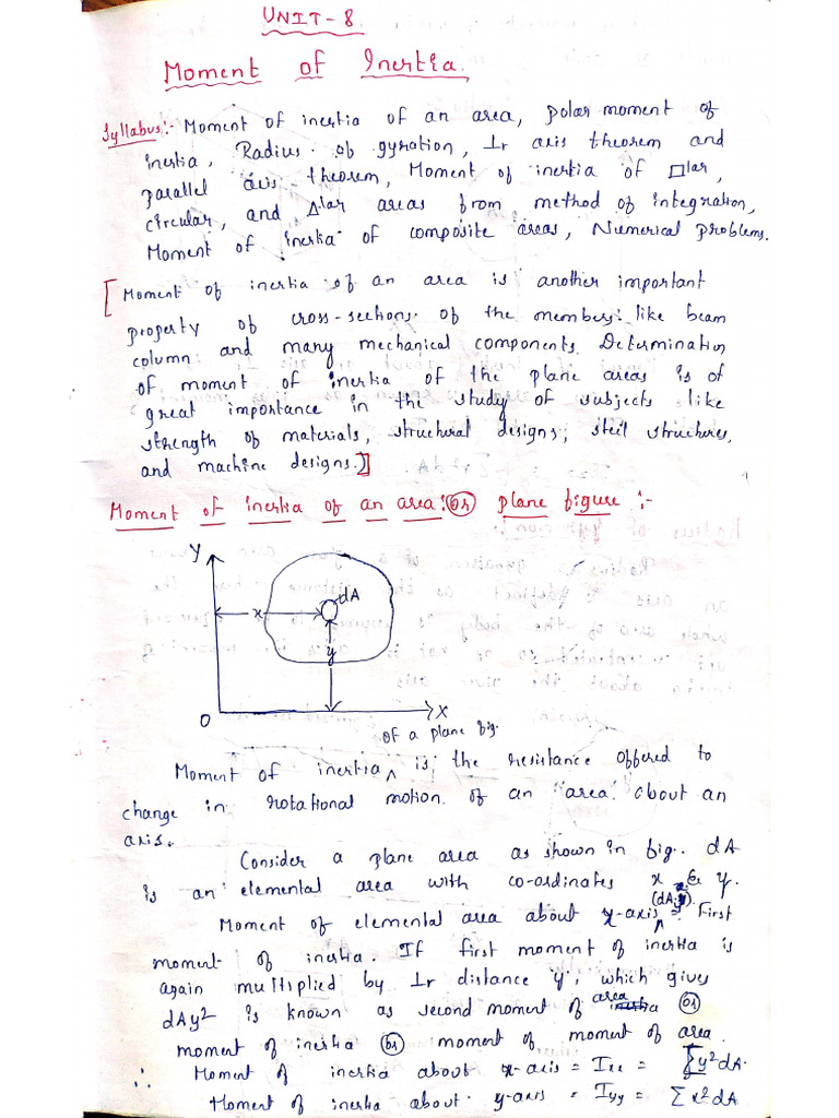 Module 5_moment of Inertia | PDF