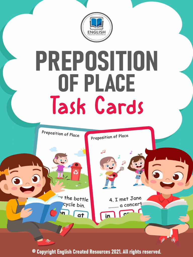 Preposition of Place Task Cards | PDF