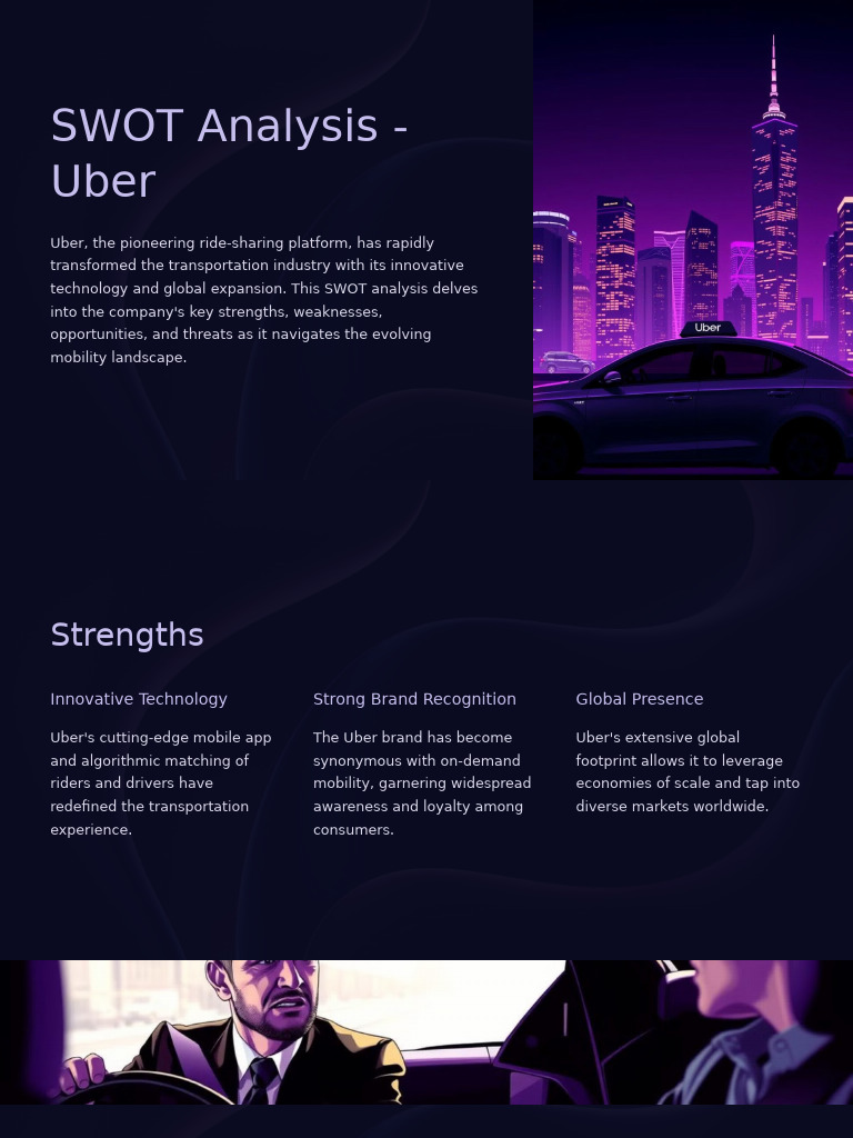 SWOT Analysis Uber | PDF | Employment | Transport