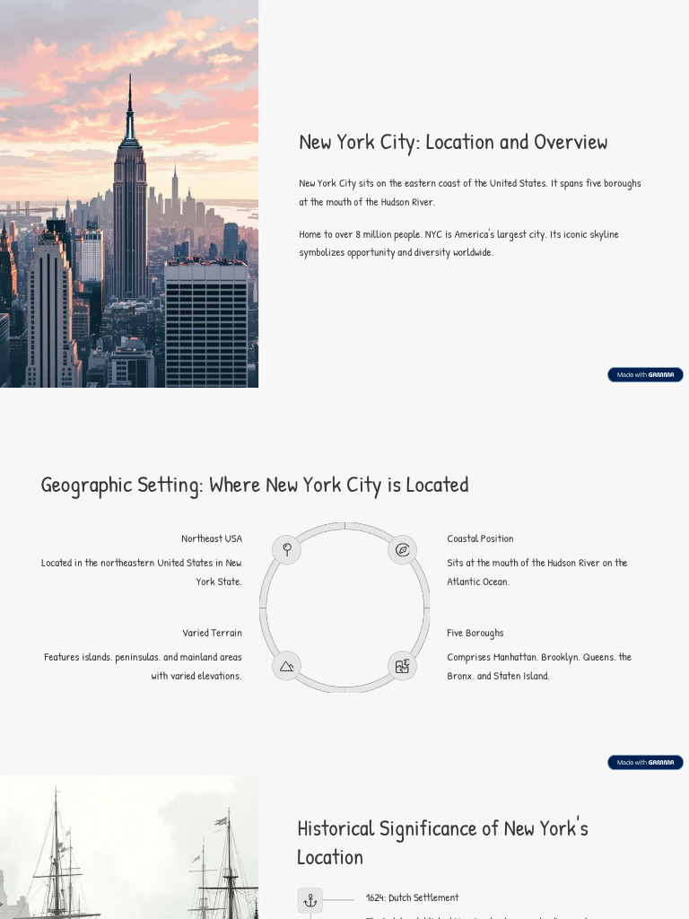 New York City Locatiobn and Overview | PDF | New York City