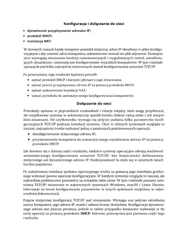 Konfiguracja I Dołączanie Do Sieci-1 | PDF